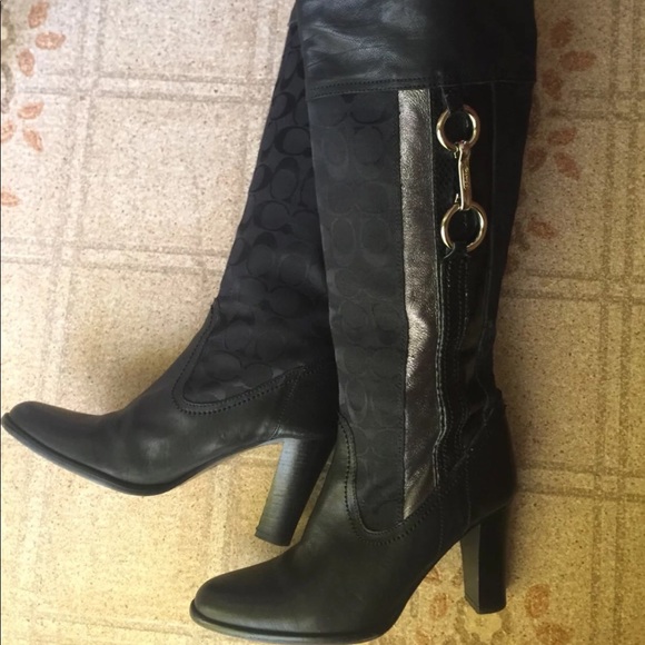Coach | Shoes | Signature Coach Boots | Poshmark